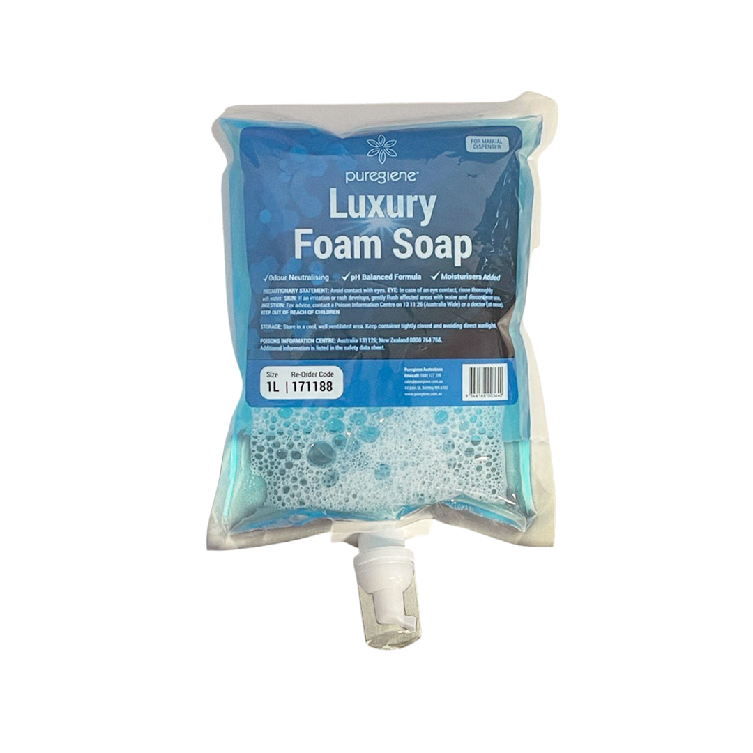 PUREGIENE® 1L LUXURY FOAM SOAP (CTN 8)- For Manual Dispenser – Cleaning ...